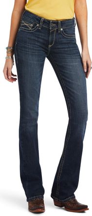 Ariat Womens Perfect Rise Lexie Boot Cut Jeans in Missouri, Size 29, by Ariat