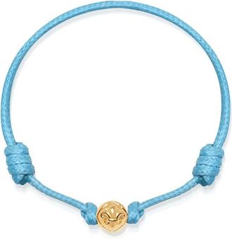 Nialaya Homme, Accessoires, Jaune, Taille: ONE Size Bracelet Corde avec Or