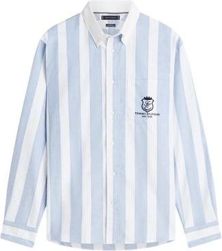 Tommy Hilfiger Chemise droite Oxford &agrave; logo en coton