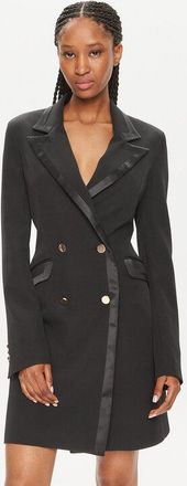 Fracomina Coctailkleid FQ24SD1008W42901 Schwarz Slim Fit