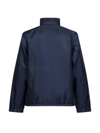 Prada Mens Blue Re-Nylon Hooded Jacket Recycled Polyamide Bomber