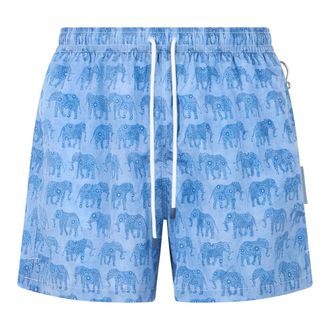 Fedeli Homme, Maillots de bain, Bleu, Taille: 3XL Madeira Swim Trunk