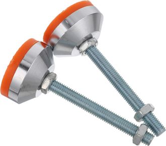 Angoily 2 Stück Hochleistungsmaschinenmaschinenbecher verstellbare Werkbank-Nivellierfüße strapazierfähige verstellbare Nivellierfüße Kabinettsniveau Füße Tis