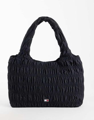 Tommy Jeans gro&szlig;e Tote-Bag in Schwarz