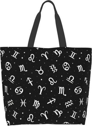 Generic Astrologie5 Sac Fourre Tout Grand Tote Bag D&eacute;contract&eacute; Sac Fourre-Tout Pour Shopping Travail Plage