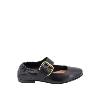 Bottega Veneta Femme, Chaussures, Noir, Taille: 40 EU Ballerines Plates en Cuir Noir