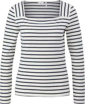 s.Oliver Black Label Damen 2141517 Langarmshirt, 02G0, 42