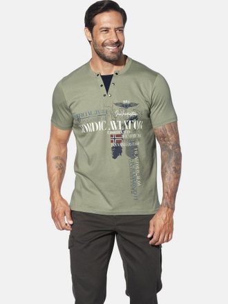 Jan Vanderstorm T-Shirt ULJAS mit nordischen Aufdruck