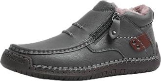 Generic Bottes de conduite faites à la main en cuir de qualité supérieure pour homme, bout large amélioré avec soutien de la voûte plantaire, chaussures dexté
