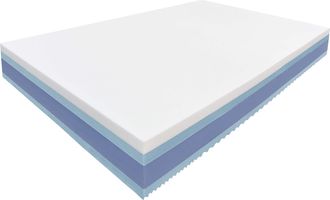 Baldiflex Emporio Matratze aus Memory-Schaum, für Doppelbett, Medizinprodukt, Klasse I, Anti-Dekubitus, ergonomisch, abnehmbarer Bezug, Silver Safe 160 x 190 x 