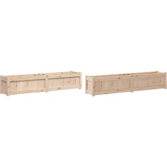 vidaXL Jardini&egrave;res 2 pcs bois de pin massif Vidaxl