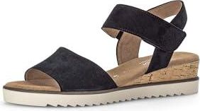 Gabor Sandales compensées pour femme, Dark Blue 46, 39 EU