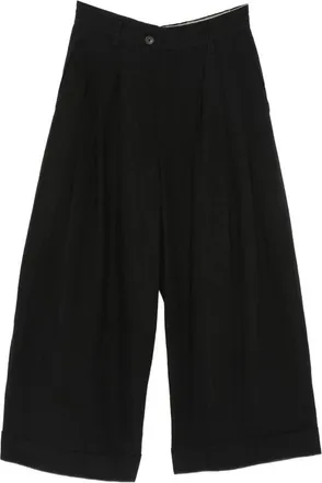 Ziggy Chen Pleated Turn-up Trousers