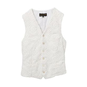 Comme Des Gar&ccedil;ons Weste mit Blumenstickerei - - Suits - Damen - Wei&szlig; - S