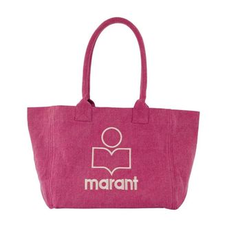 Isabel Marant Isabel Marant Shopper & Totes - Textured Pink Cotton Shopper Bag With Zippered Clo - Gr. unisize - in Rosa - f&uuml;r Damen