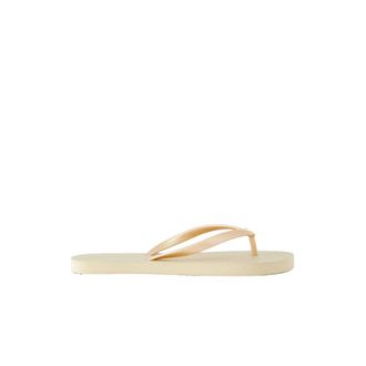 Melissa Odabash Femme, Chaussures, Jaune, Taille: 38 EU Logo Flip Flops