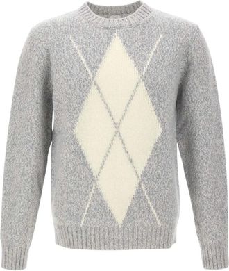 Eleventy Homme, Pulls, Gris, Taille: M Tricot ras du cou