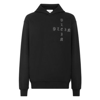 Philipp Plein Hooded Sweatshirt Gothic Plein - - Sweatshirts & Hoodies - Herren - Schwarzk - 3XL
