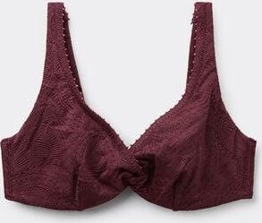 Calzedonia Balconette-bikinioberteil Precious Jacquard Bordeaux