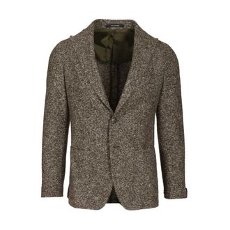 Tagliatore Blazer aus Woll- und Seidenjersey - - Jackets - Herren - Gr&uuml;n - 3XL