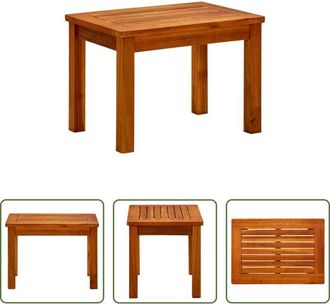 vidaXL vidaXL Table ext&eacute;rieure - Table basse de jardin 50x35x36 cm Bois solide dacacia