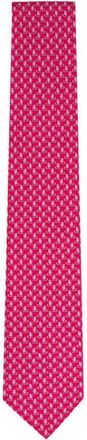 Ferragamo patterned tie - Rot