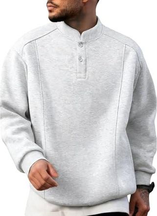 Generic Pull à col rond pour homme - Tendance - Automne et hiver - Décontracté - Manches longues - Sweat à manches longues - Haut chaud - Manches longues - Sw