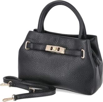 L.Credi sac &agrave; main sac &agrave; &eacute;paule bandouli&egrave;re Renate Handle Bag Black noir
