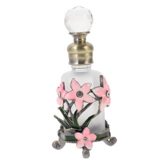 DOITOOL Leere Parfümflasche Dreieckig Glas Nachfüllbar Aromatherapie Ölbehälter Orientalischer Stil Exotischer Duftspender Für Reise und Alltag