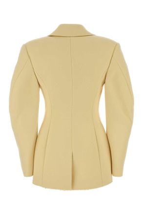 Givenchy Womens Cocoon Blazer Beige Wool Nylon Elastane Blazers