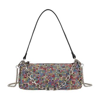 Generic Kexpery Cabas Femme avec Clous Sac de Soir&eacute;e &agrave; Bandouli&egrave;re Cha&icirc;ne Sac &agrave; Main &Eacute;l&eacute;gant pour F&ecirc;te Mariage Prom