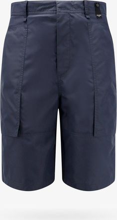 Fendi Cotton blend bermuda shorts with ff detail - FENDI - gender_Man