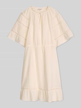 Marc O'Polo Loose Fit Freizeitkleid aus reiner Baumwolle mit Lochstickerei