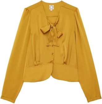 Ines De La Fressange Femme, Blouses et Chemises, Jaune, Taille: 42 FR Emeline Top