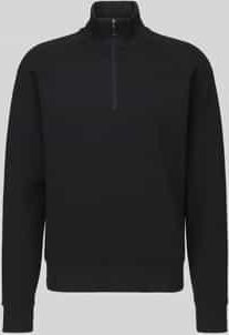 HUGO BOSS Sweatshirt mit Troyerkragen