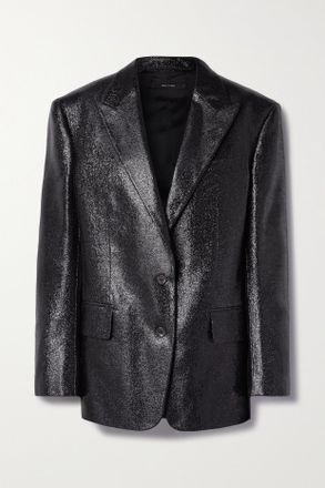 Tom Ford Blazer Aus Lam&eacute; - Schwarz