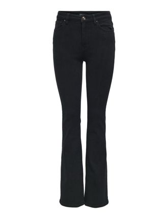 Only Damen Onlmila Hw Flared DNM Bf Bj719, Blue Black Denim, 27 W/32 L