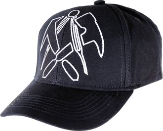 Job Dachdecker-Cap mit Zunft-Emblem schwarz - verstellbar