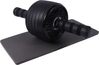 Aboofan Großes Fitness rad mit Geräuschlosem Design Langlebiger Tpr pp edelstahl materialmix Effektives Bauchmuskel trainingsgerät für Frauen und Männer für Z