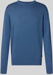 Bugatti Relaxed Fit Strickpullover aus reiner Baumwolle