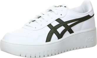Asics Damen Japan S PF Sneaker, White Olive Canvas, 39 EU