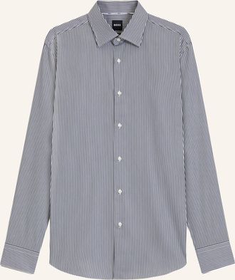 HUGO BOSS Business Hemd H-Hank-Kent-c1-214 Slim Fit blau