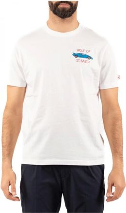 Saint Barth Homme, Tops, Blanc, Taille: XL T-Shirt