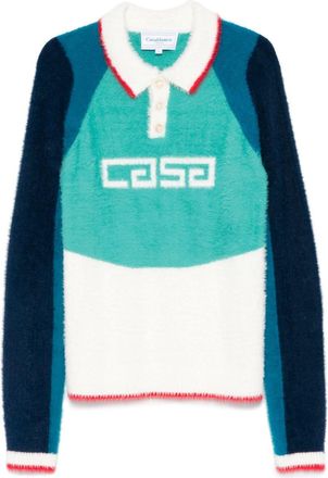 Casablanca Sport Fluffy Poloshirt - Blau