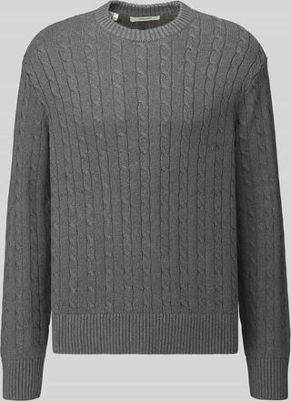 Selected Relaxed Fit Pullover aus reiner Baumwolle Modell BRAUN