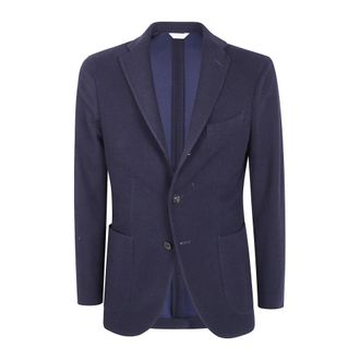 Boglioli Homme, Vestes, Bleu, Taille: 4XL Knit Blazer