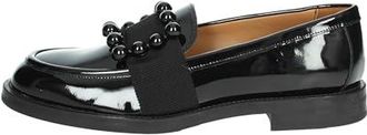 Frau Mocassin en peinture avec accessoire. Fabriqu&eacute; en Italie, Noir, 36 EU