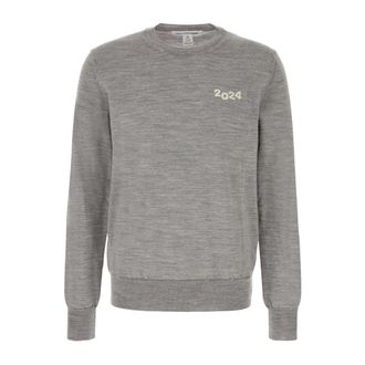 Comme Des Gar&ccedil;ons Gerippter Wollpullover mit Rundhalsausschnitt - - Knitwear - Herren - Grau - L