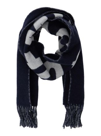 Jacquemus Mens Scarf Lecharpe Blue Wool Scarfs