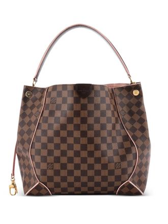 Louis Vuitton sac cabas Caissa Damier en cuir - Marron
